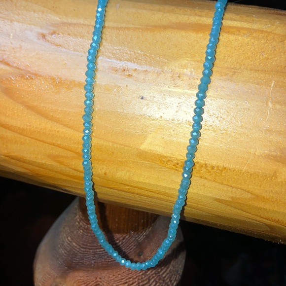 B2B | Jewelry | Swarovski Blue Crystal Long Adj Necklace Nwt | Poshmark